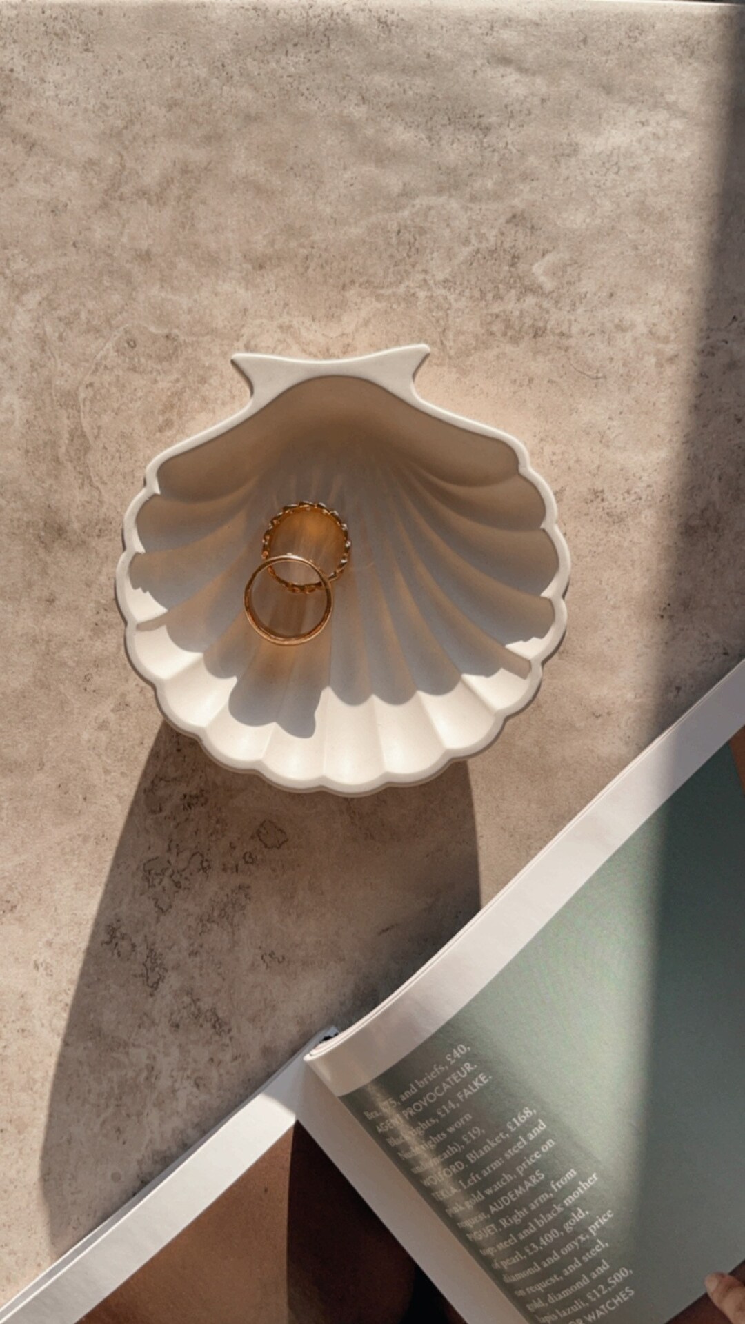 Handmade Concrete Scallop Shell Trinket Dish | Coastal Decor - Etsy