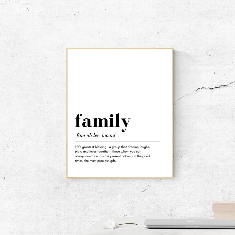 Family Definition - Etsy