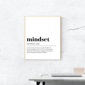 Mindset Definition Printable, Inspiring Dictionary Meaning of Mindset ...