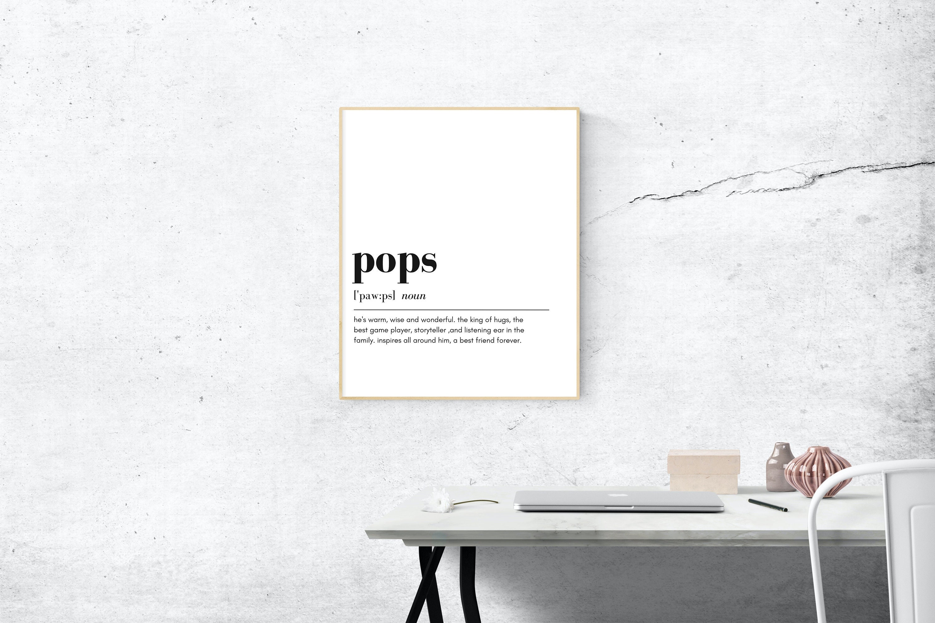 Pops Definition Printable, Inspiring Dictionary Meaning of Pops, Wall ...