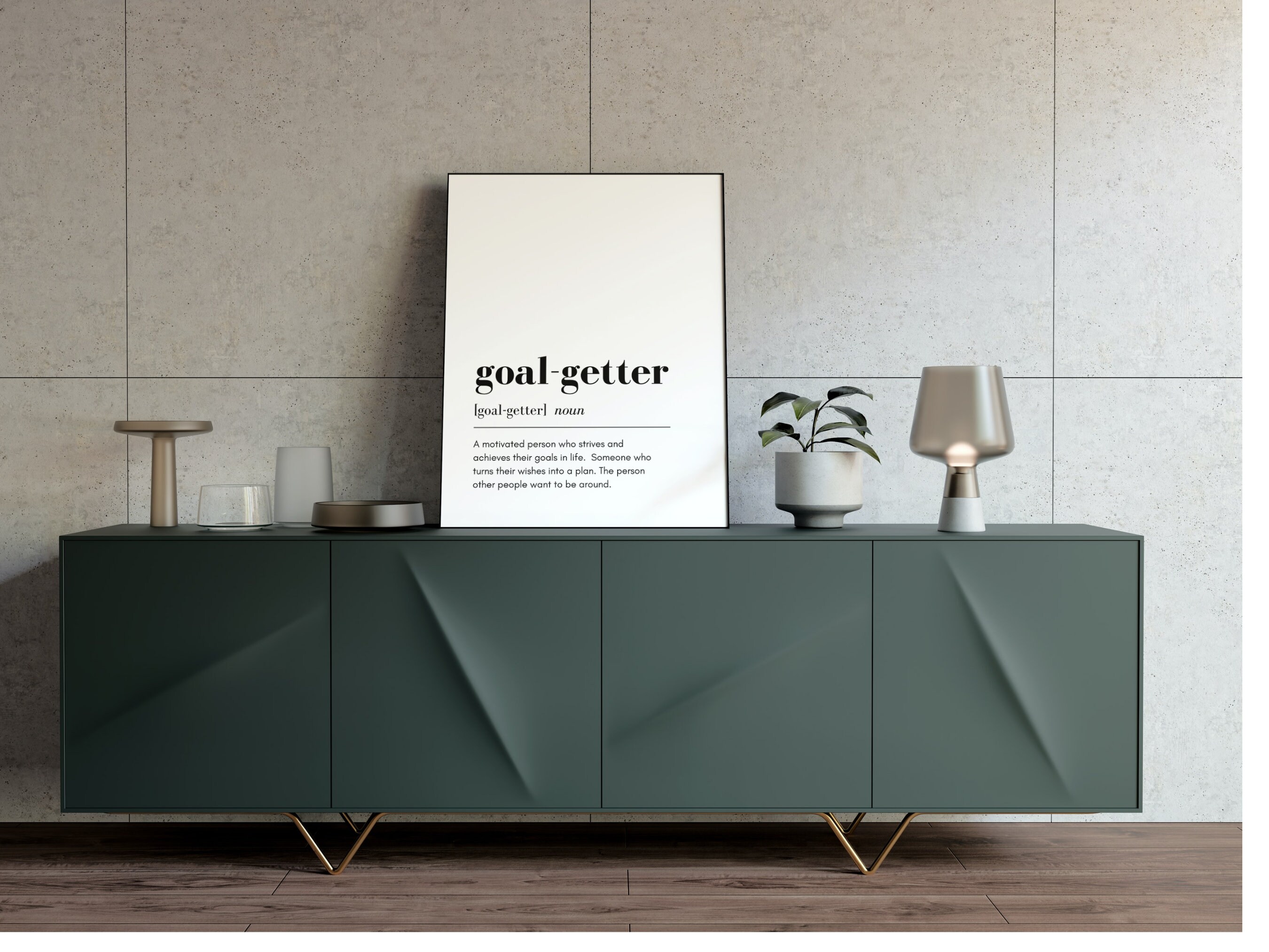 Goal-getter Definition Print, Instant Download , Print and Frame! Wall ...