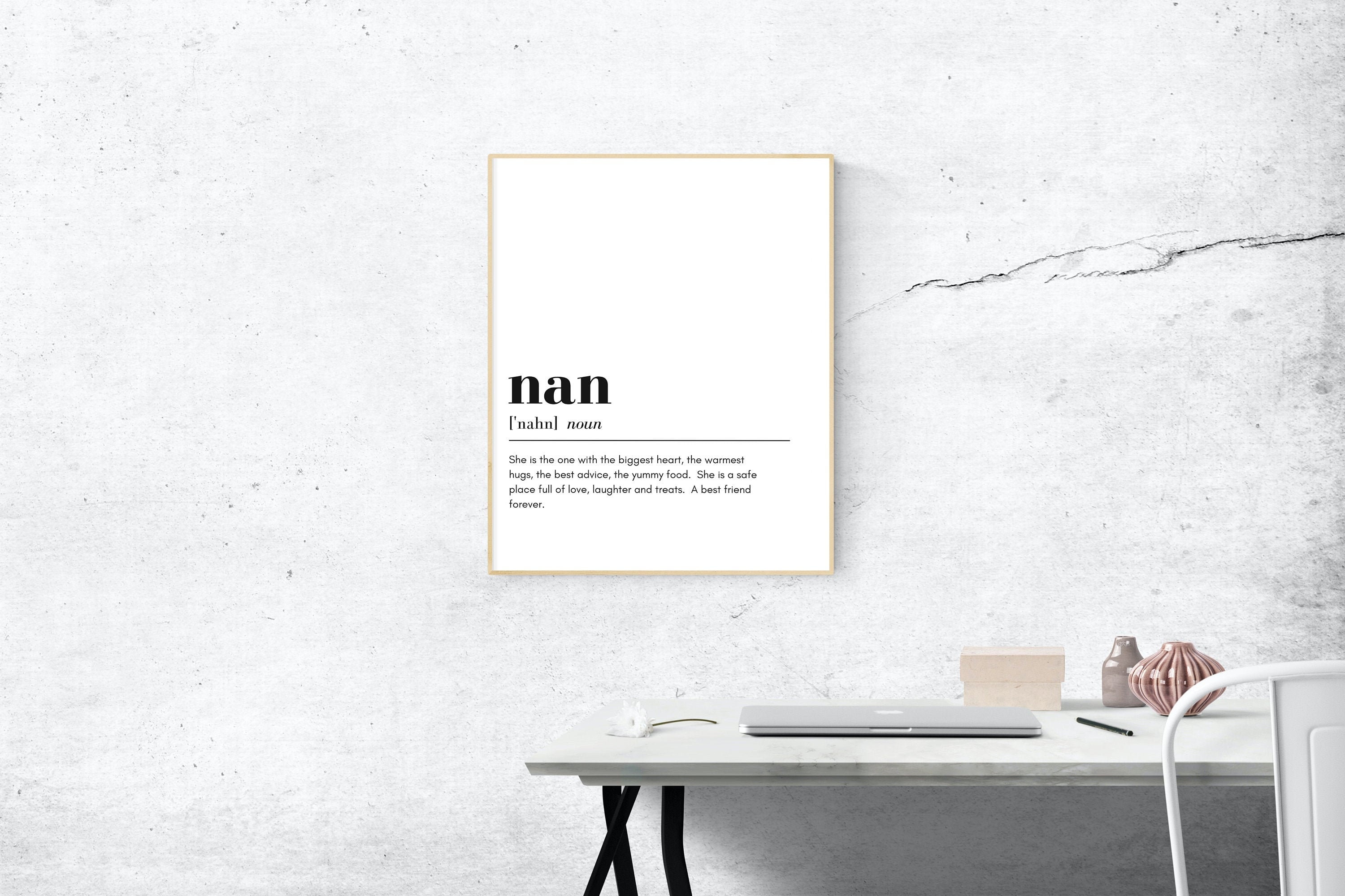 Nan Dictionary Definition Printable Nana Instant Download - Etsy