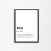 Tea Definition Printable, Meaning of Tea Digital Download, Cup of Tea ...