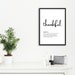 Thankful Definition Printable Wall Art, INSTANT DOWNLOAD Pdf Easy Print ...