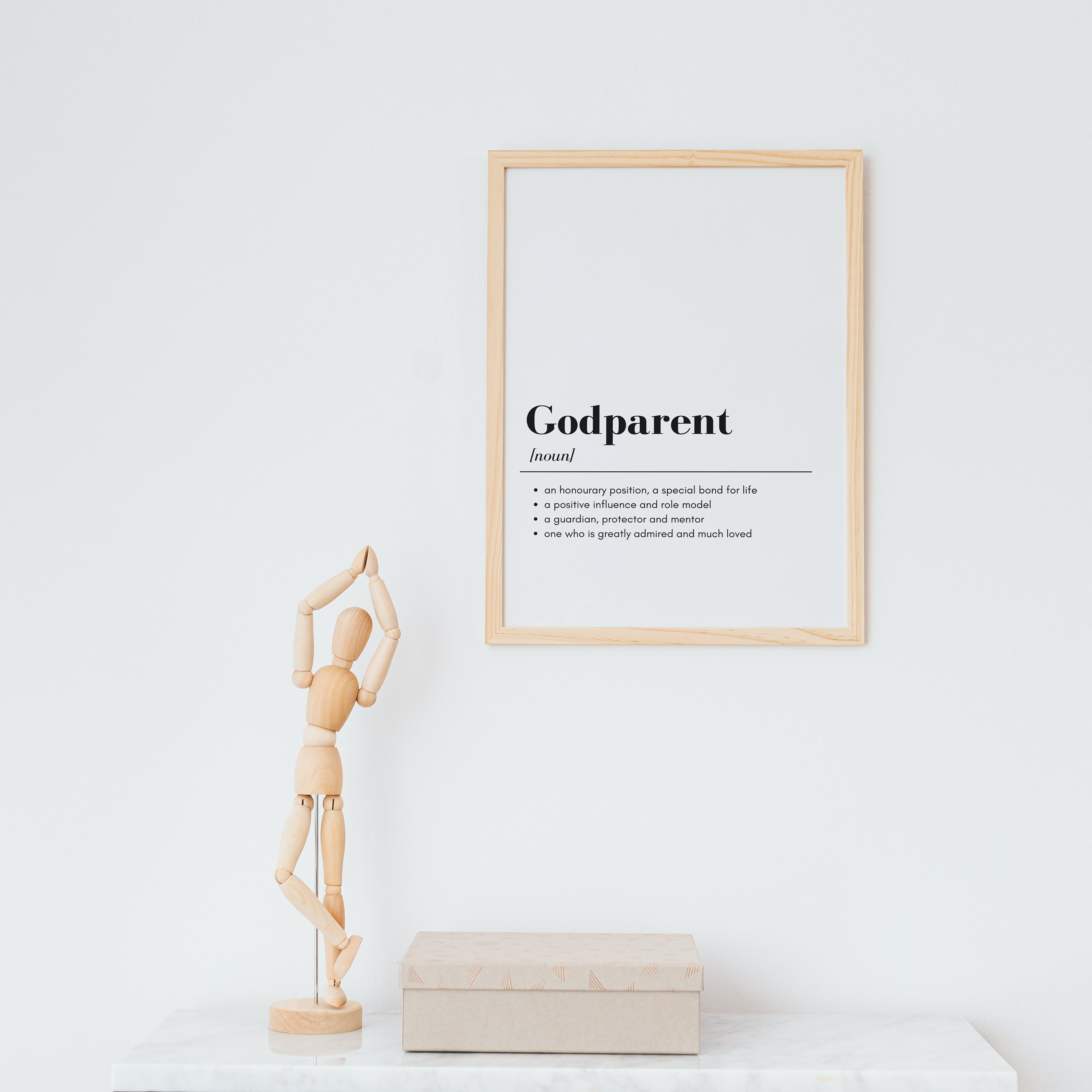 Godparent Definition Printable, a Heartwarming Gift Idea for a ...