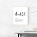 Thankful Definition Printable Wall Art, INSTANT DOWNLOAD Pdf Easy Print ...