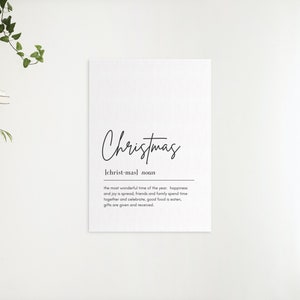 Christmas Definition Printable Art, Ready to Print and Frame. Holidays ...