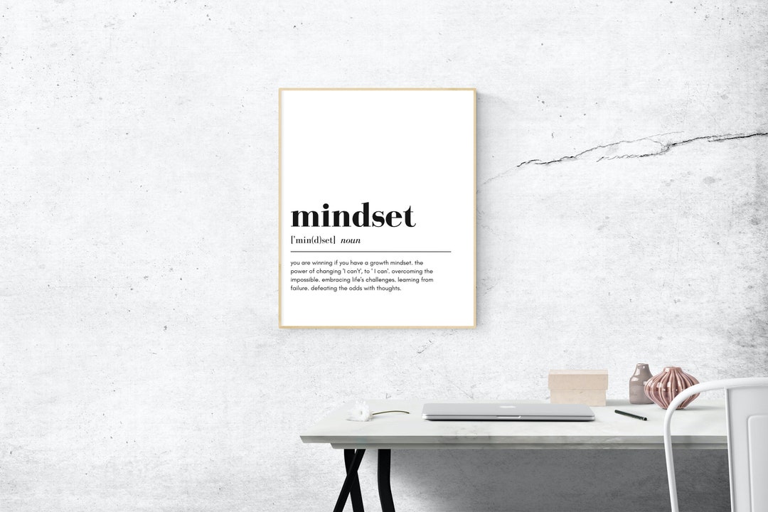 Mindset Definition Printable, Inspiring Dictionary Meaning of Mindset ...