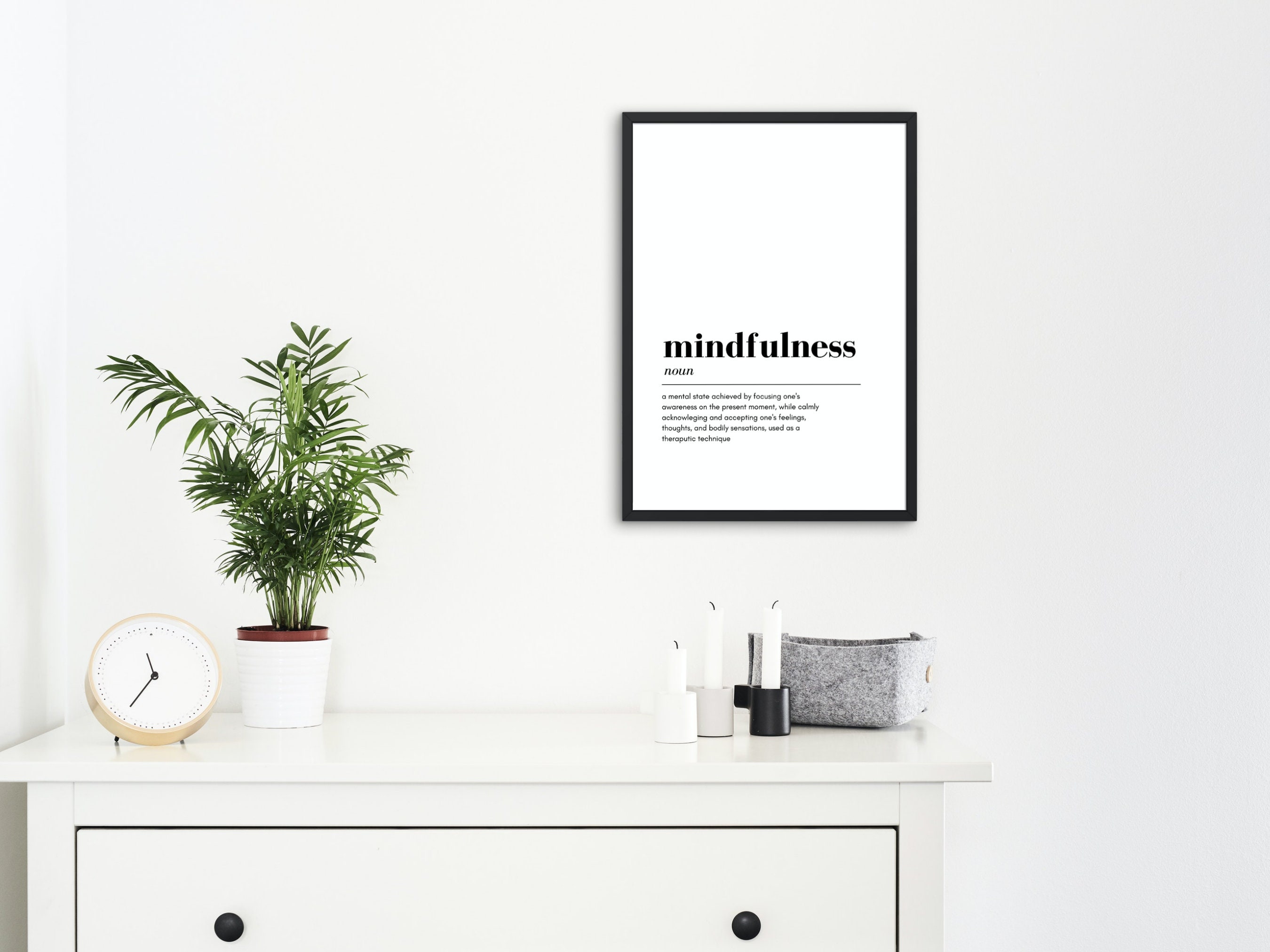 Mindfulness Definition Printable, Digital Download Pdf, Meaning of ...