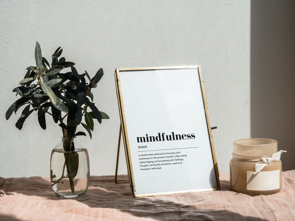 Mindfulness Definition Printable, Digital Download Pdf, Meaning of ...