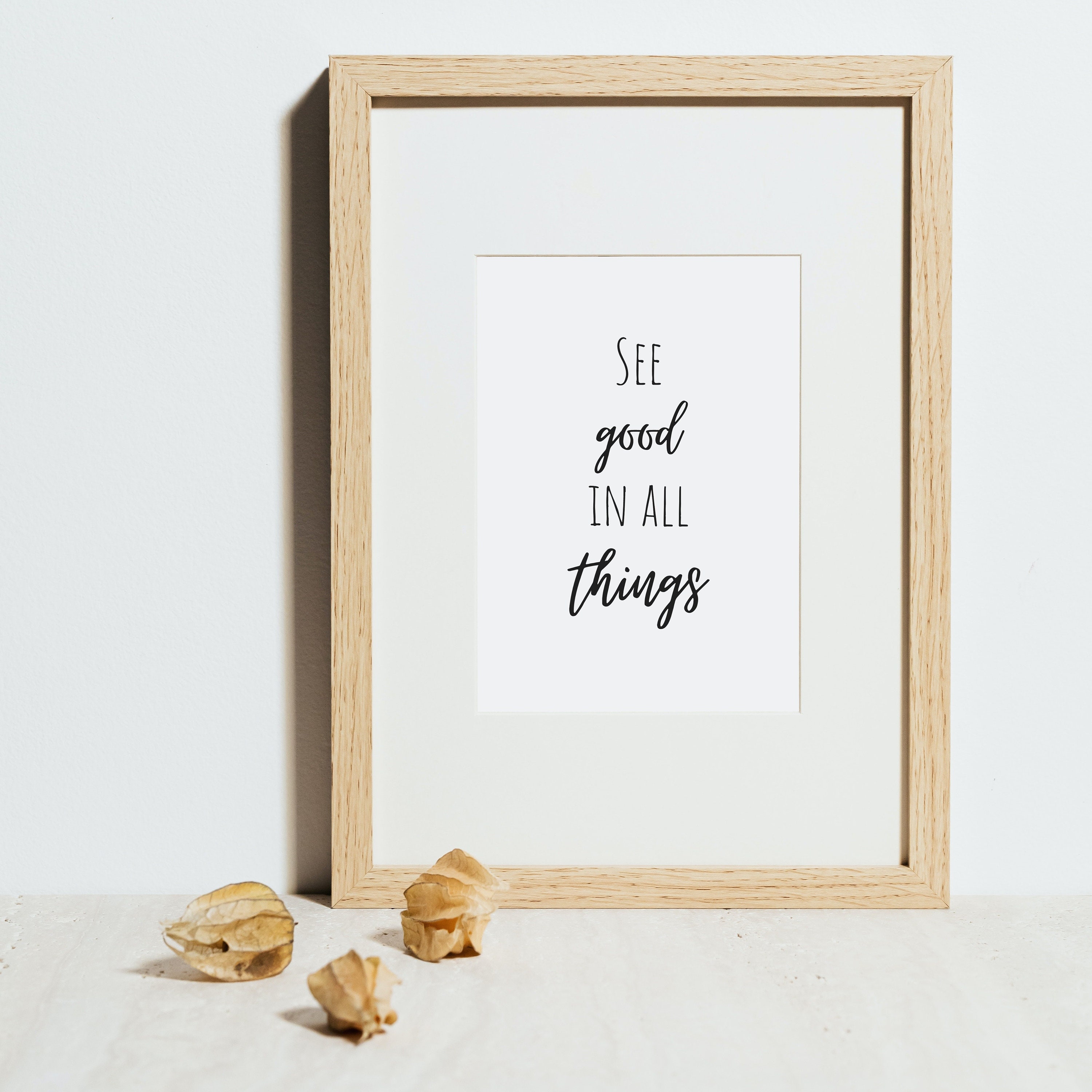 See Good in All Things Wall Art Gratitude Printable Instant - Etsy
