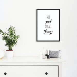See Good in All Things Wall Art, Gratitude Printable Instant Download ...