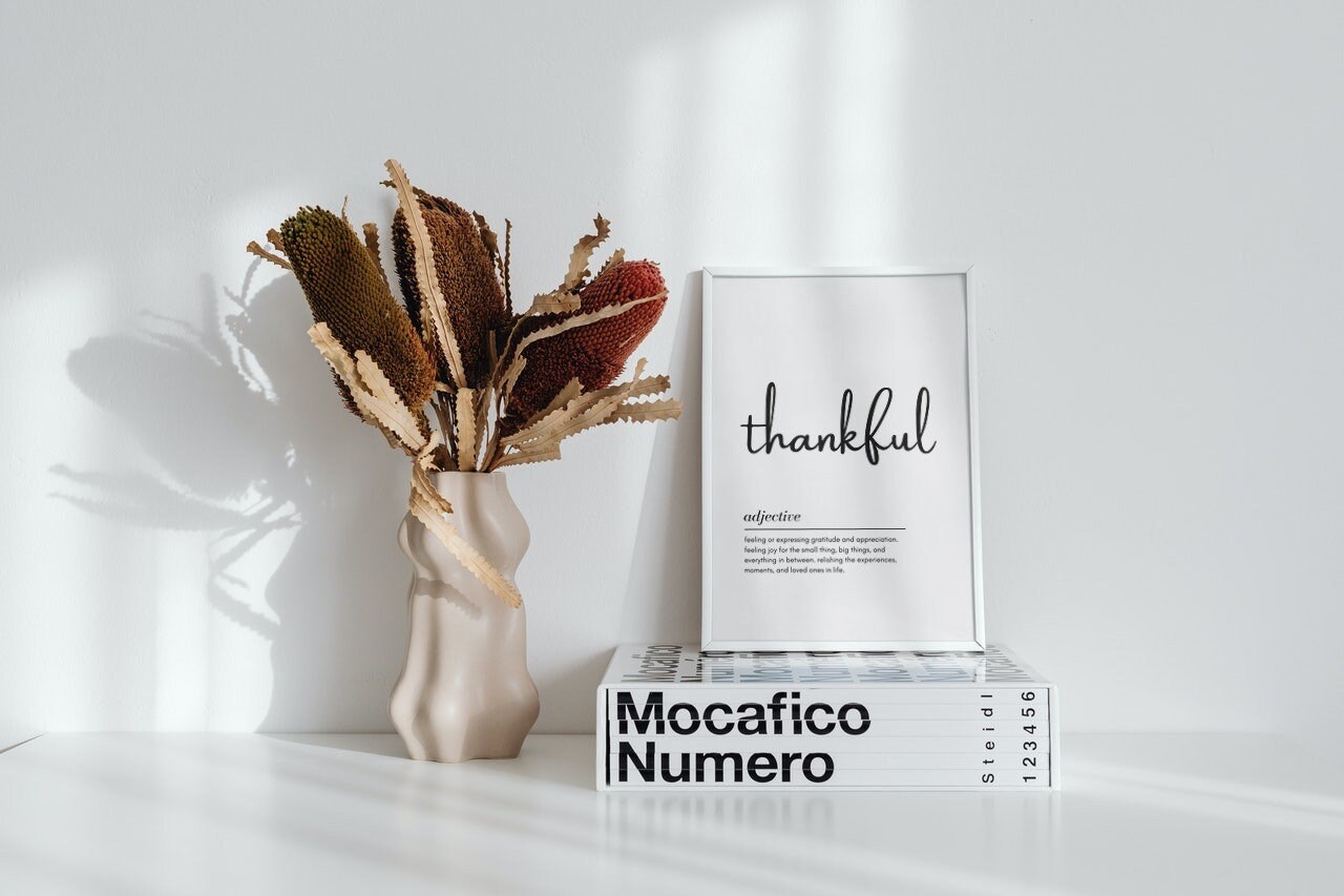 Thankful Definition Printable Wall Art, INSTANT DOWNLOAD Pdf Easy Print ...