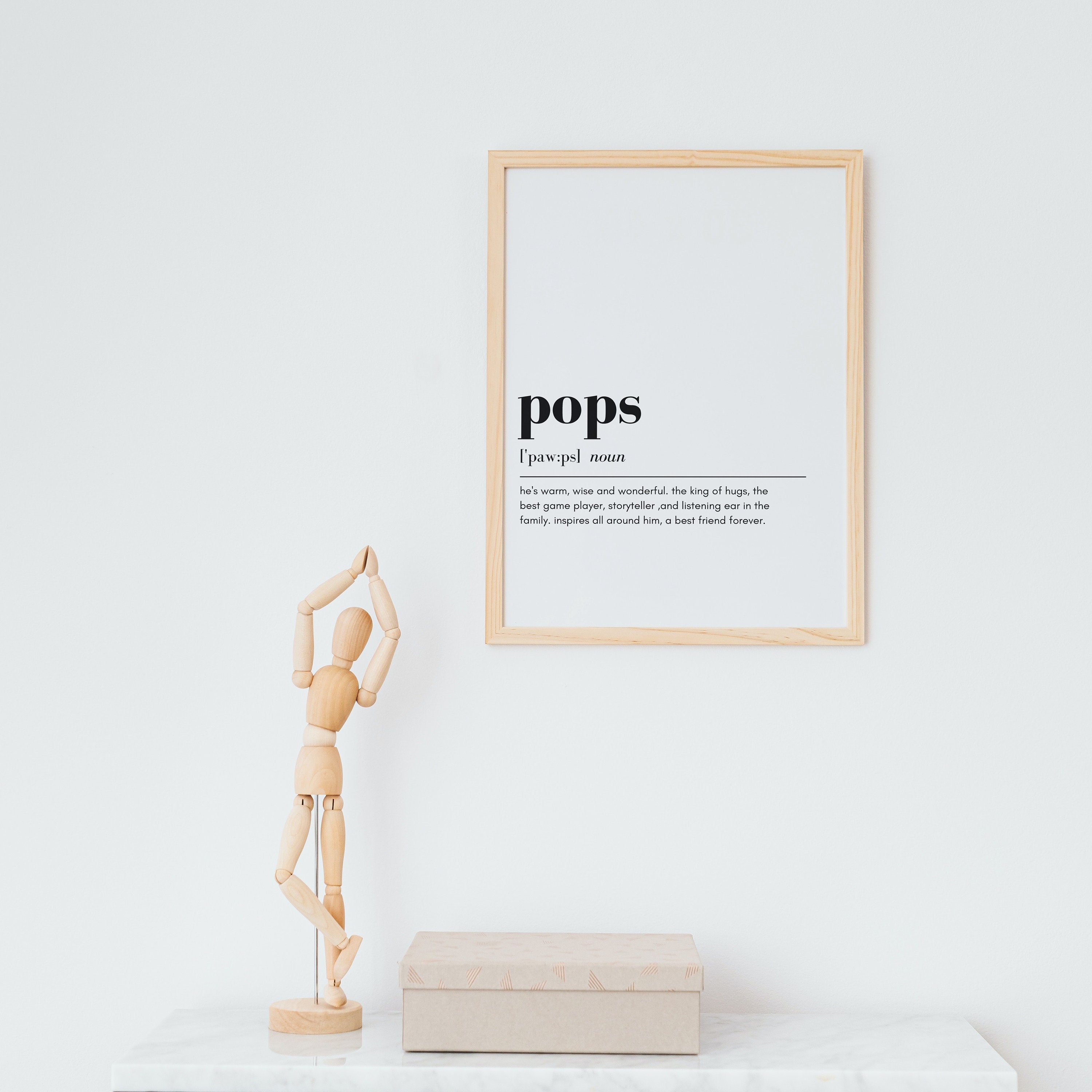 Pops Definition Printable, Inspiring Dictionary Meaning of Pops, Wall ...