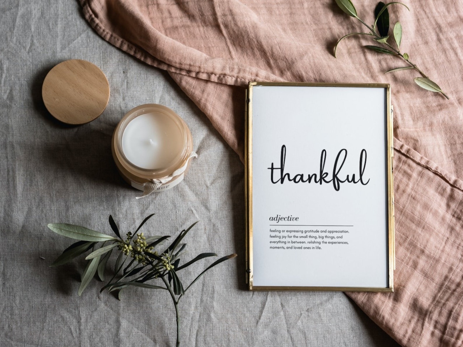 Thankful Definition Printable Wall Art, INSTANT DOWNLOAD Pdf Easy Print ...
