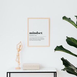 Mindset Definition Printable, Inspiring Dictionary Meaning of Mindset ...