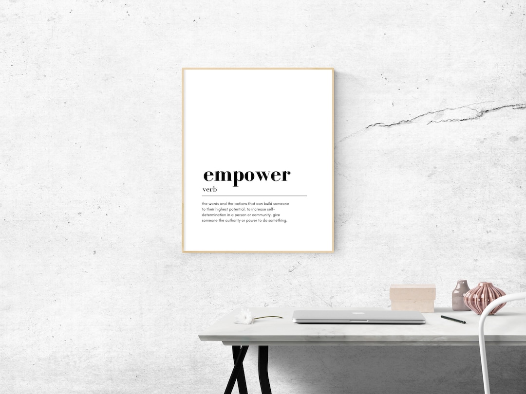 Empower Definition Printable, Dictionary Meaning, INSTANT DOWNLOAD ...