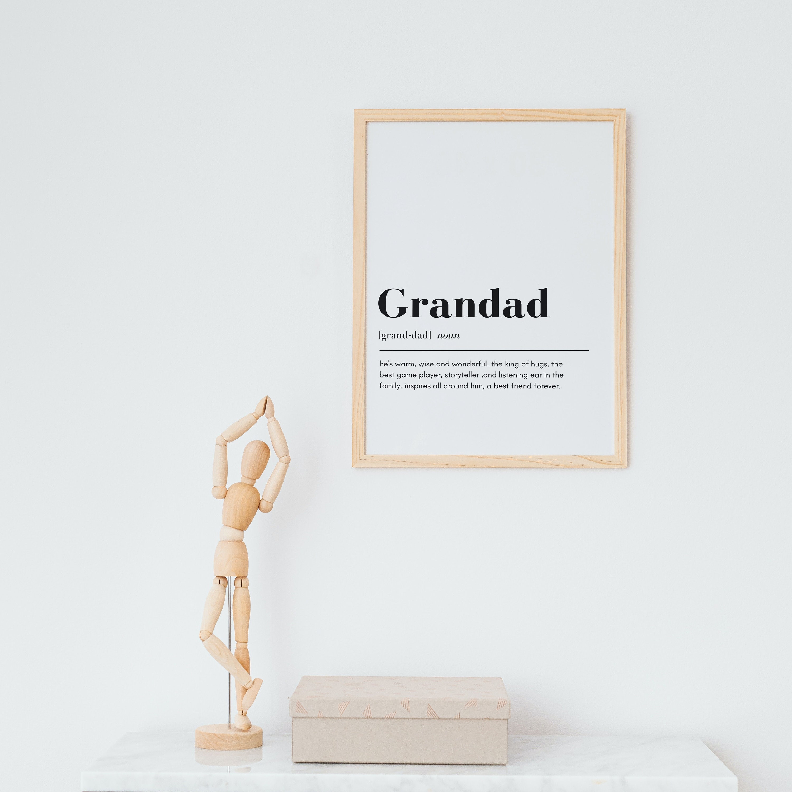 Grandad Definition Printable Pdf, a Heartwarming Positive Description ...