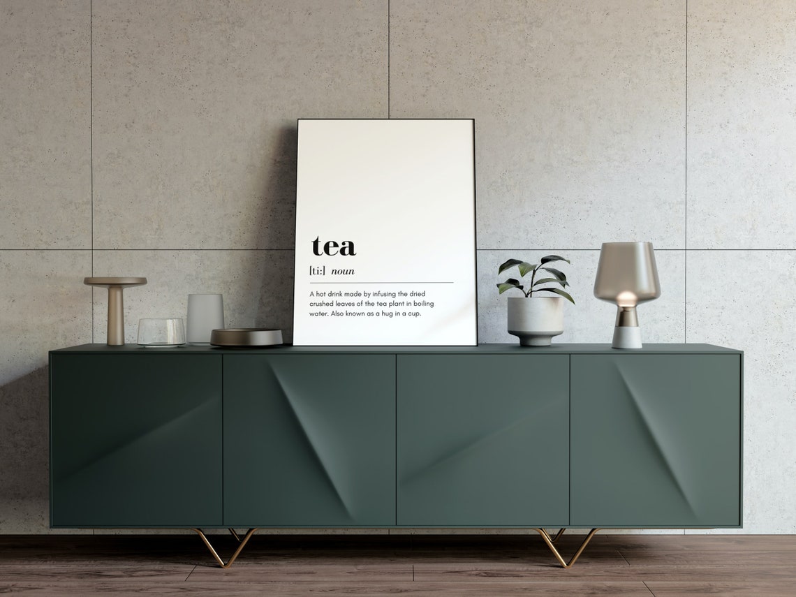 Tea Definition Printable, Meaning of Tea Digital Download, Cup of Tea ...