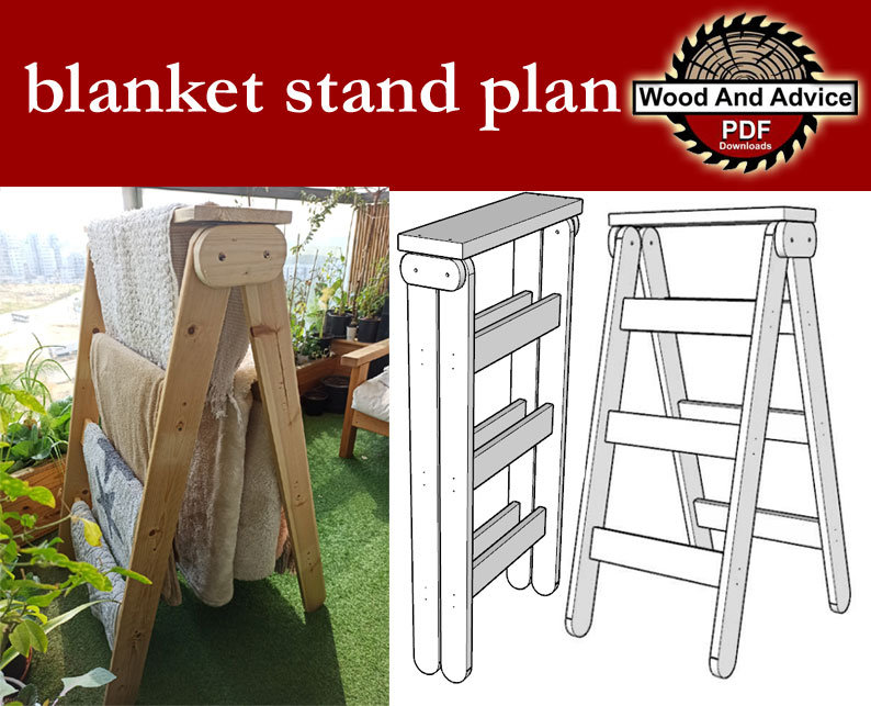 Quilt Stand Plan/quilt Rack Plan/quilt Holder Plan/blanket Rack Plan ...