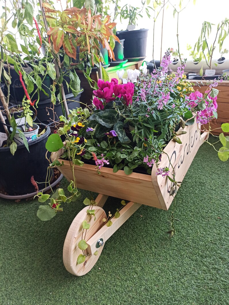 One Fence Picket, Wheelbarrow Planter Plans, Garden Planter Box, Flower ...