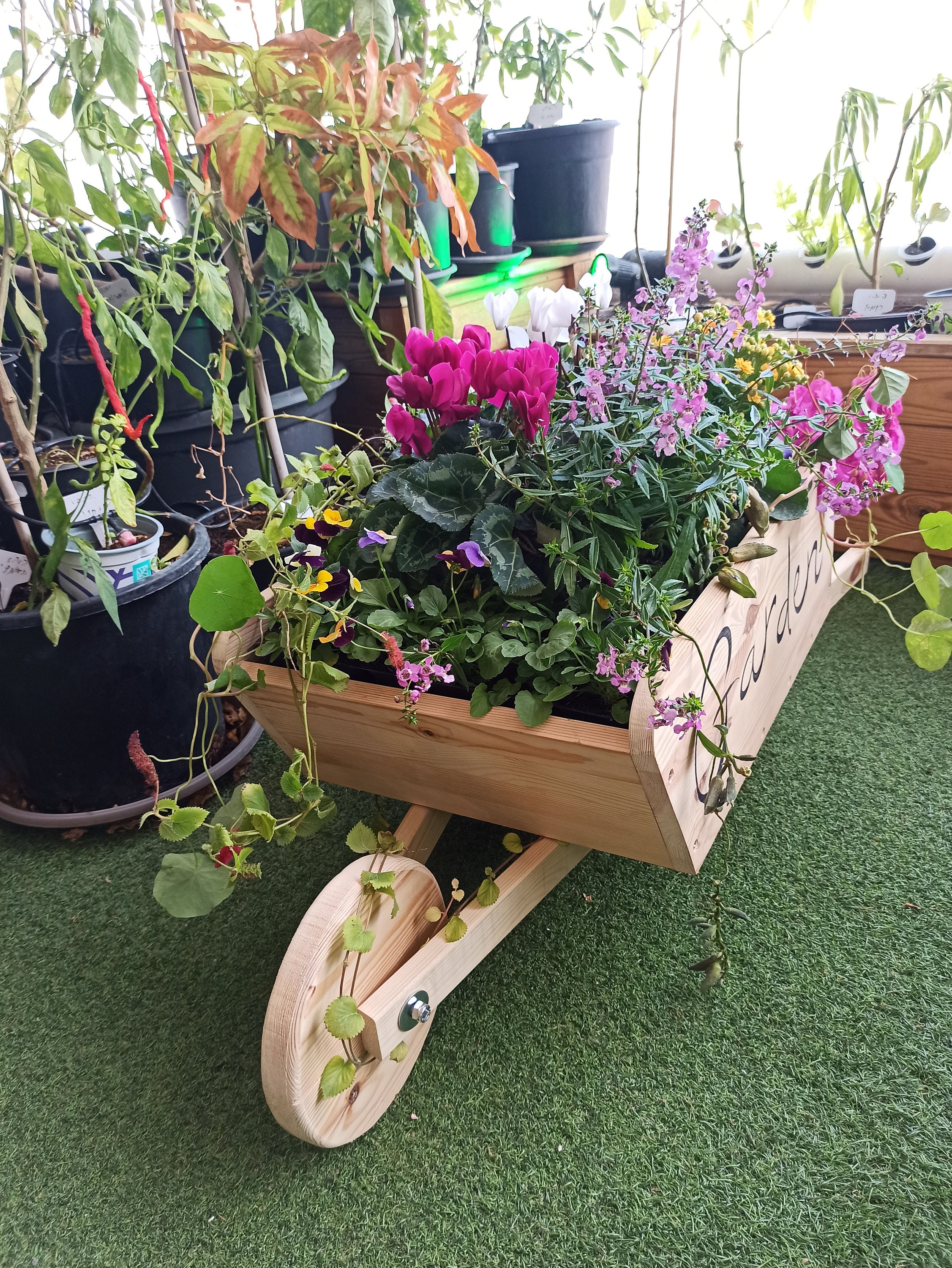 One Fence Picket, Wheelbarrow Planter Plans, Garden Planter Box, Flower ...