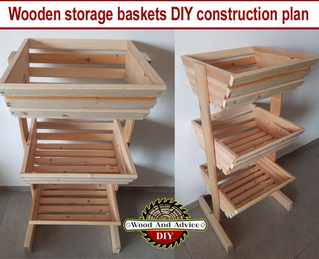DIY Kitchen Wooden Two-tier Storage Rack Plan/portable Shelf for ...
