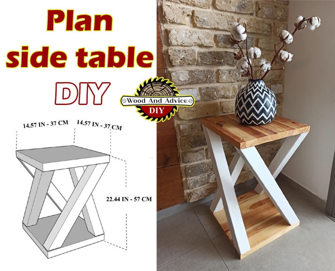DIY Side Table Plan,diy Plan,end Table Plan/sofa Table Plan/book Stand ...