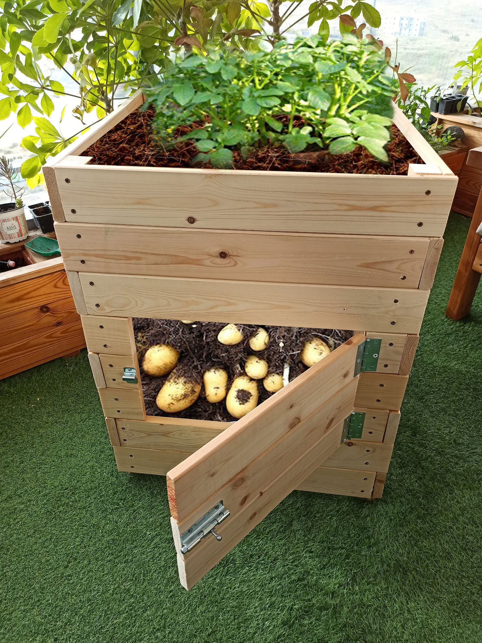 Organic Potato Planter Plan/potato Planter Box Plan/homestead Planter ...