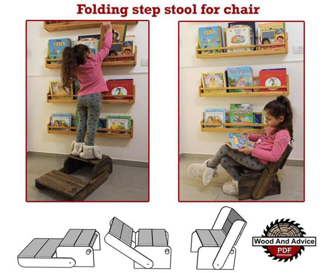 Child Step Stool Bench, Wooden Step Stool, Kid's Step Stool, Child Step ...