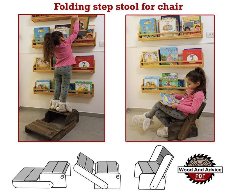 Child Step Stool Bench, Wooden Step Stool, Kid's Step Stool, Child Step ...