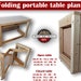 Folding Table Base Plan/folding Craft Table Base Plan/compact Table ...