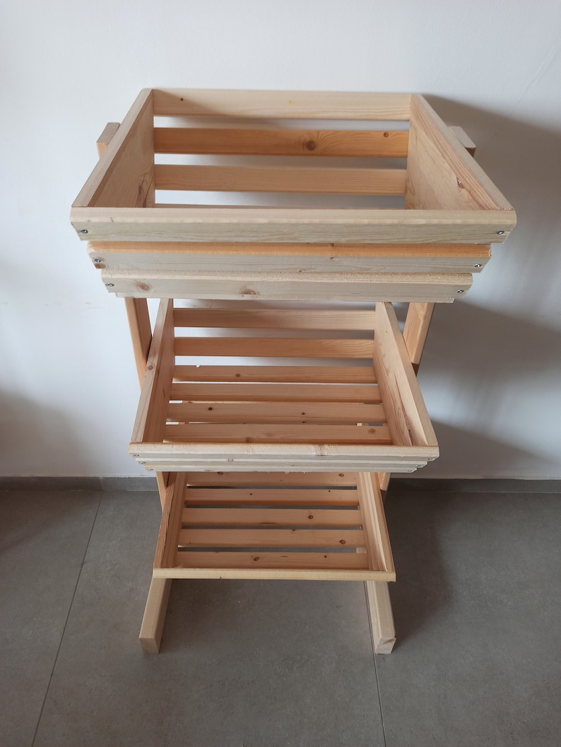 DIY Kitchen Wooden Two-tier Storage Rack Plan/portable Shelf for ...