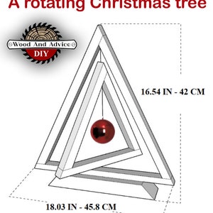 Christmas Tree, Merry Christmas, DIY Building Plan Rotating Christmas ...