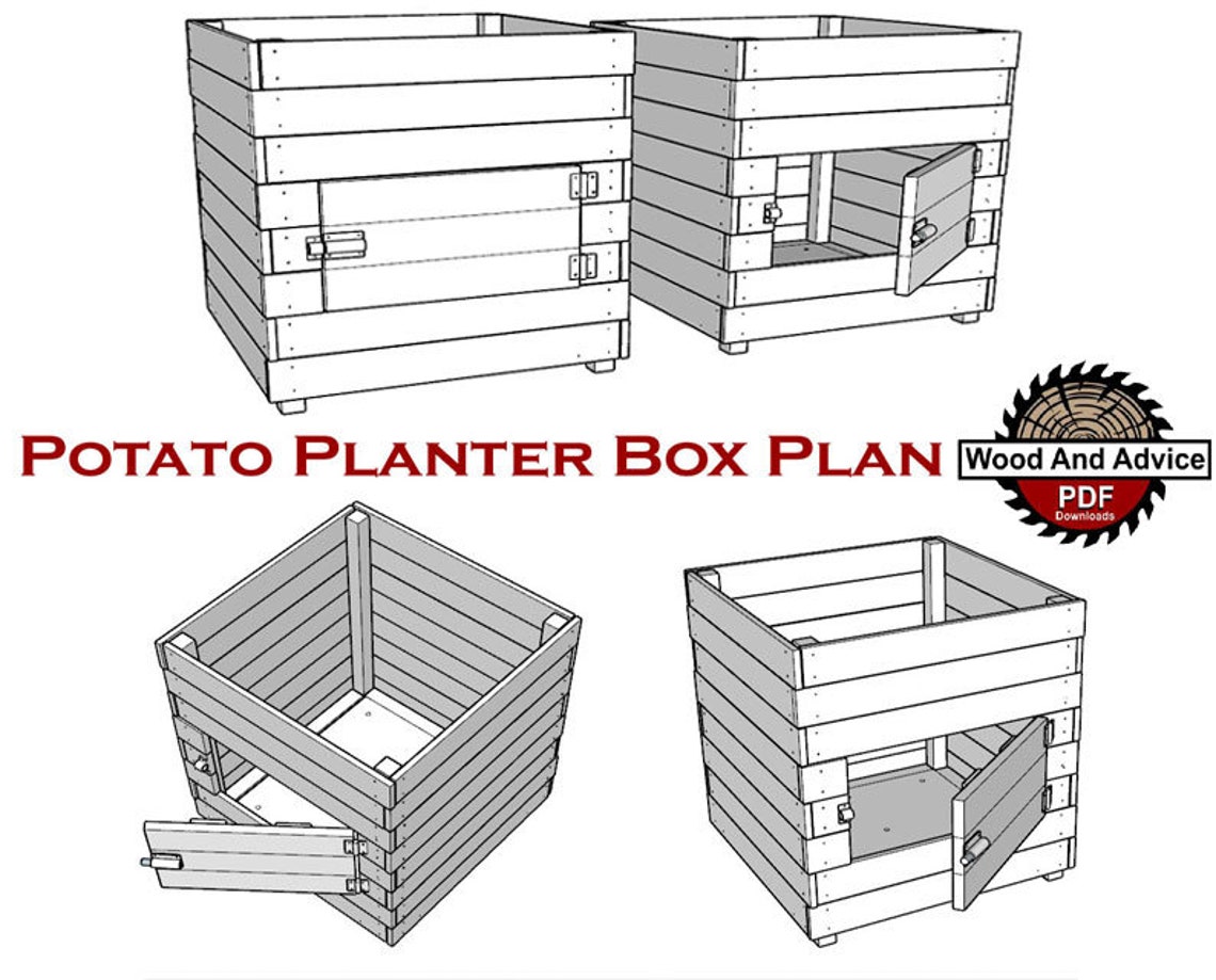 Organic Potato Planter Plan/potato Planter Box Plan/homestead Planter ...