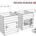 Organic Potato Planter Plan/potato Planter Box Plan/homestead Planter ...