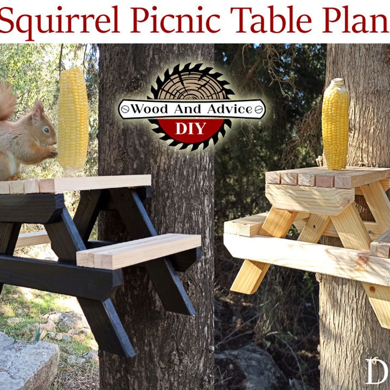 Squirrel Picnic Table - Etsy