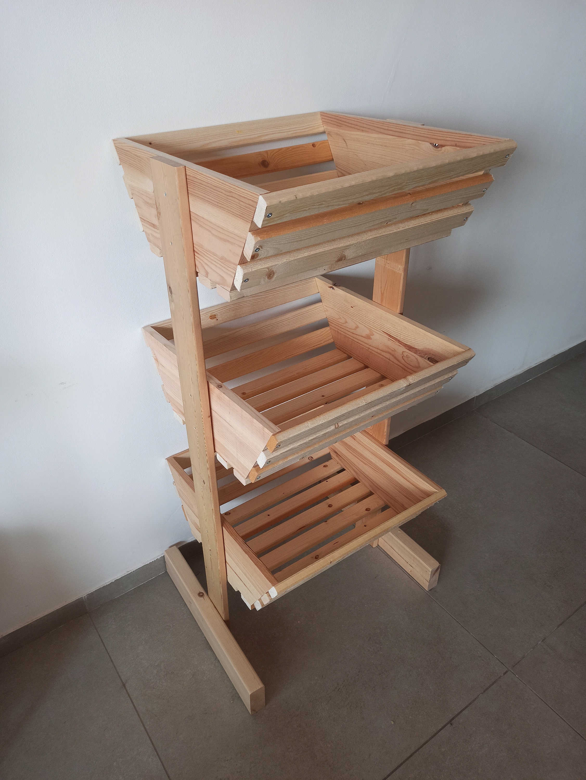 DIY Kitchen Wooden Two-tier Storage Rack Plan/portable Shelf for ...