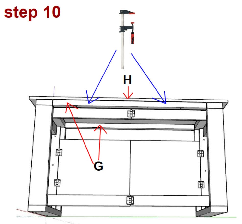Folding Table Base Plan/folding Craft Table Base Plan/compact Table ...