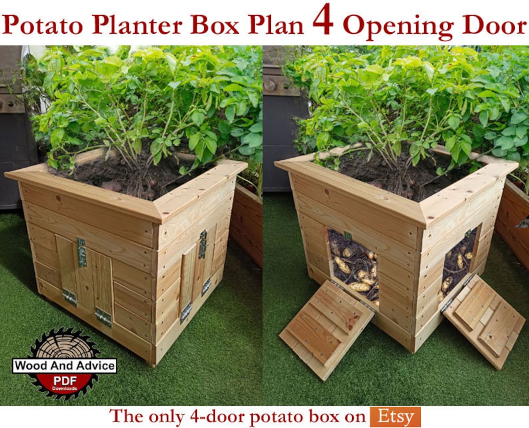 Organic Potato Planter Plan/potato Planter Box Plan/homestead Planter ...