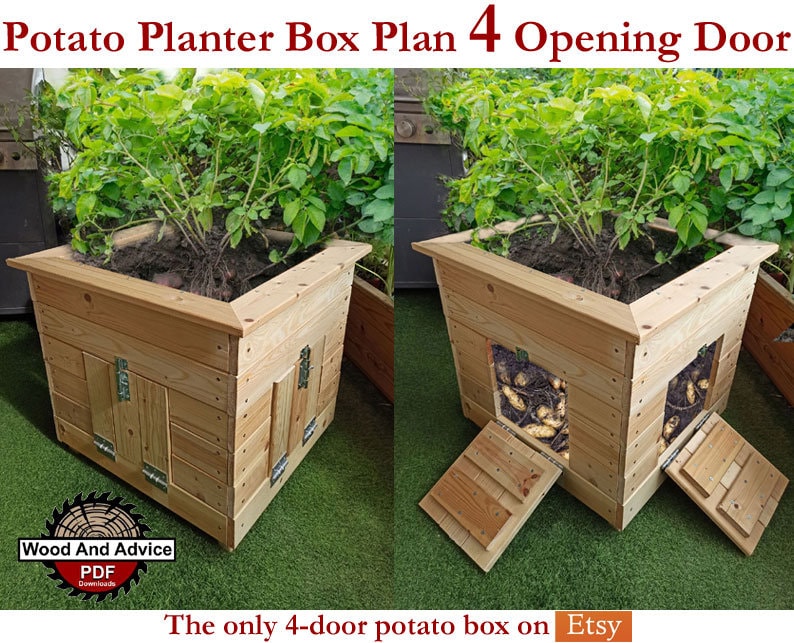 Organic Potato Planter Plan/potato Planter Box Plan/homestead Planter ...
