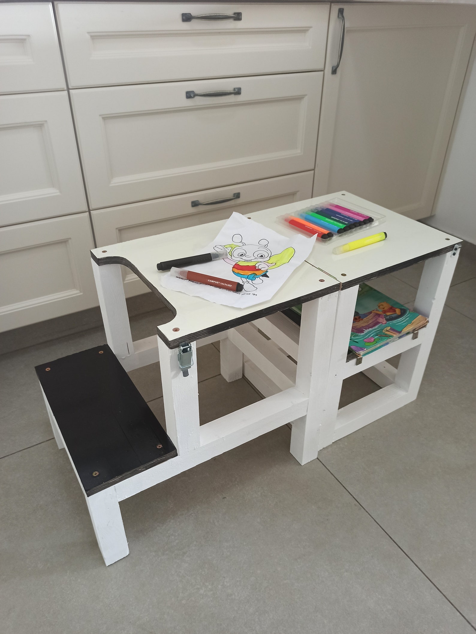 Transformable Kitchen Step Stool, Safety Stool or Kids Step Stool is ...