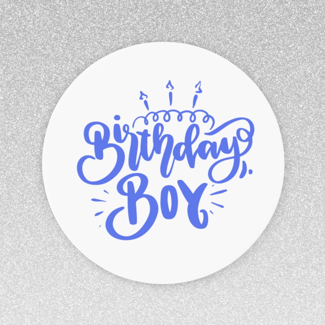Birthday Boy Stickers Sweet Cones, Party Favours - Etsy