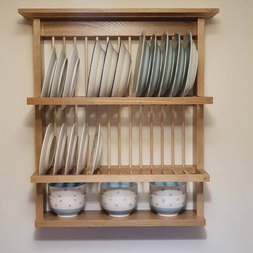 The William Handmade Plate Rack Storage Available in Your - Etsy