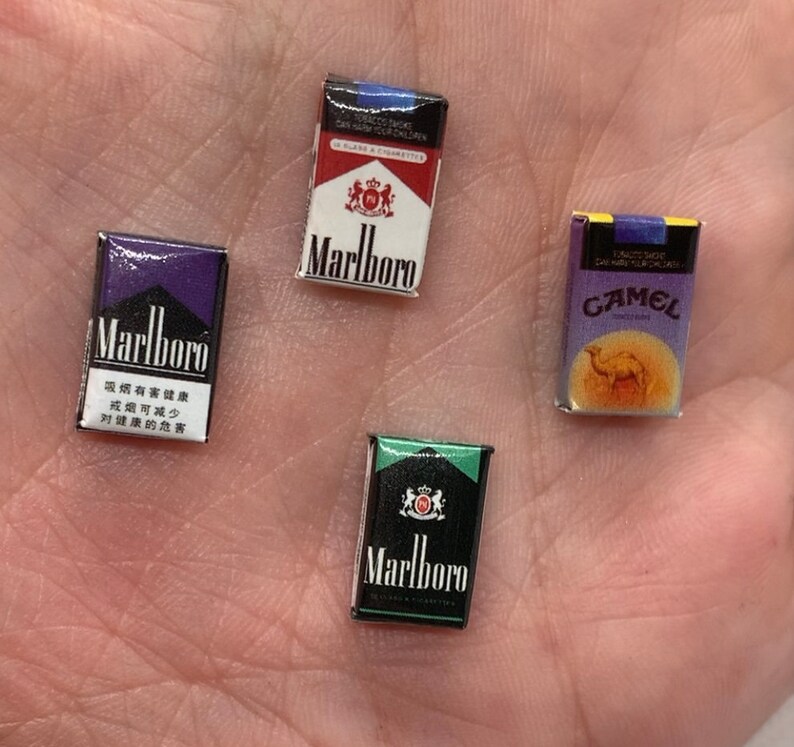 1:12 Miniature Dollhouse Cigarettes Adult Dollhouse Accessories ...