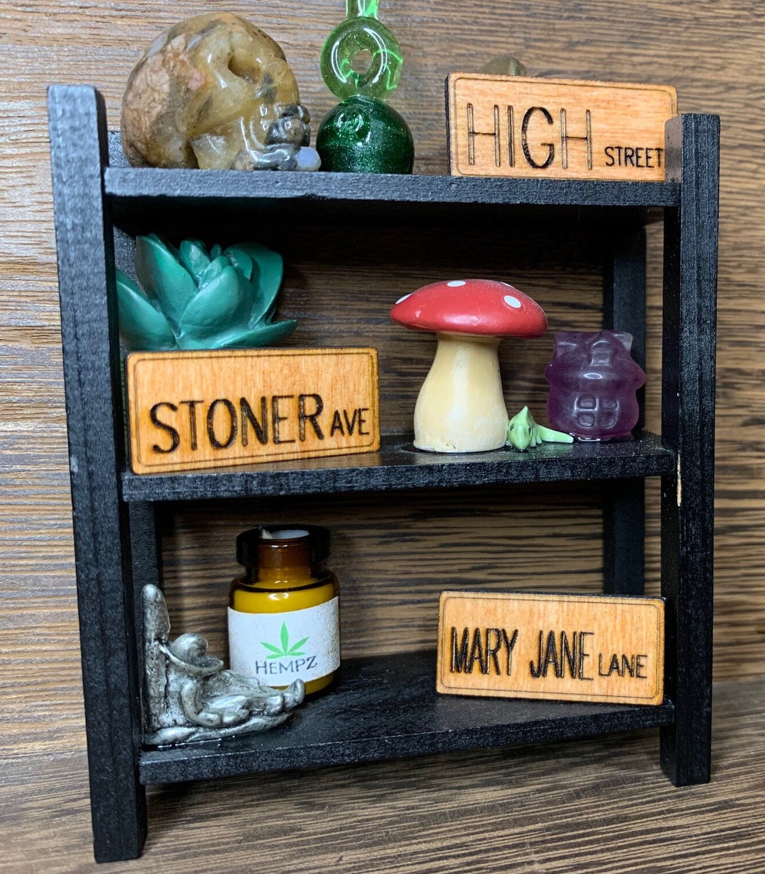 1:12 Stoner Street Sign Shelf Decor Stoner Dollhouse Decor Adult ...