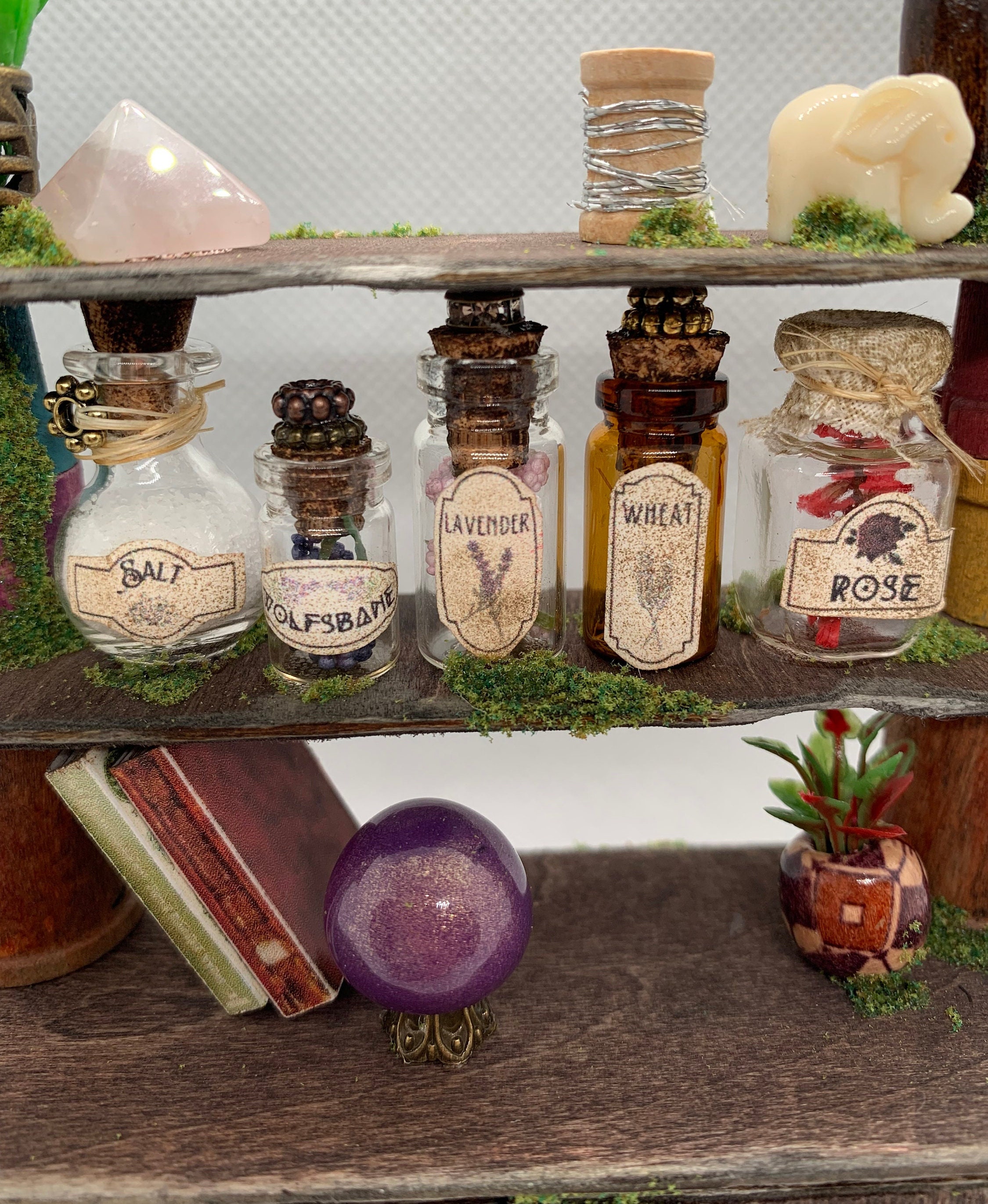 DIY KIT | Miniature Fairy Witch Desk | Dollhouse Apothecary Desk ...