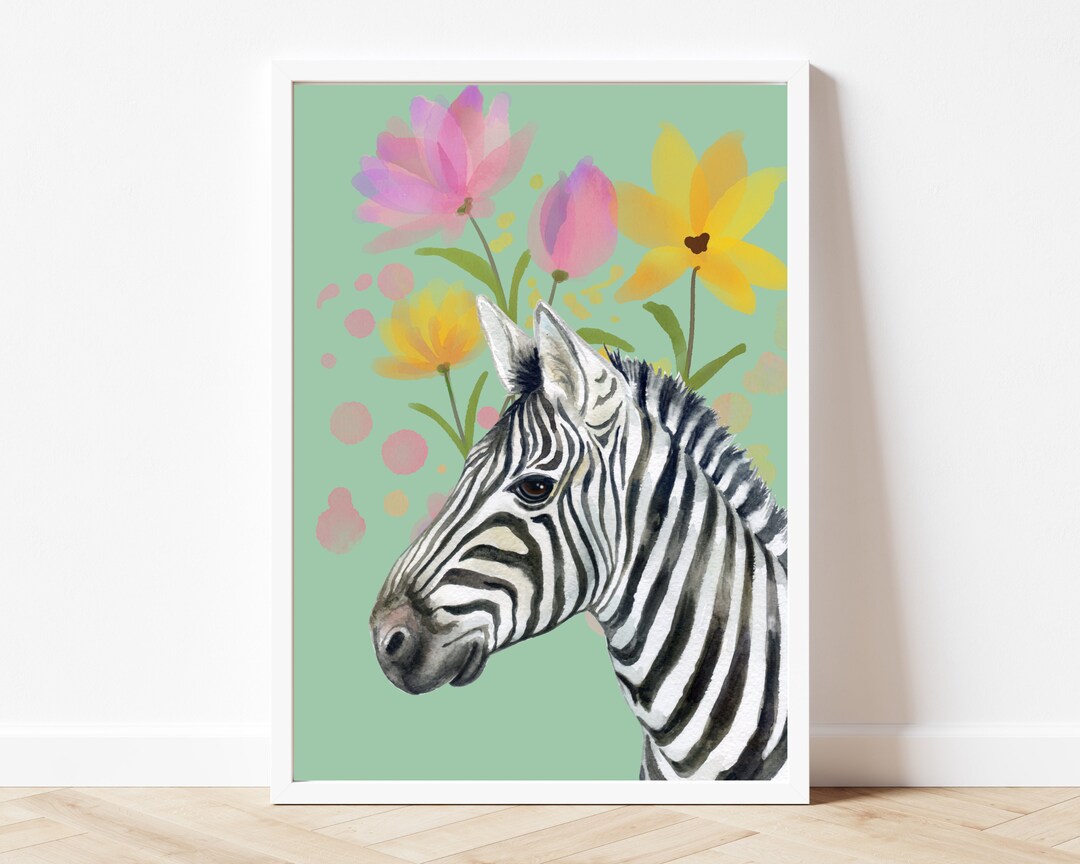 ZEBRA Print, ANIMAL Print, Wall Art Print, Safari Print, Home Art Decor ...