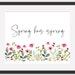 SPRING HAS SPRUNG Print Spring Print Seasons Art Print - Etsy UK
