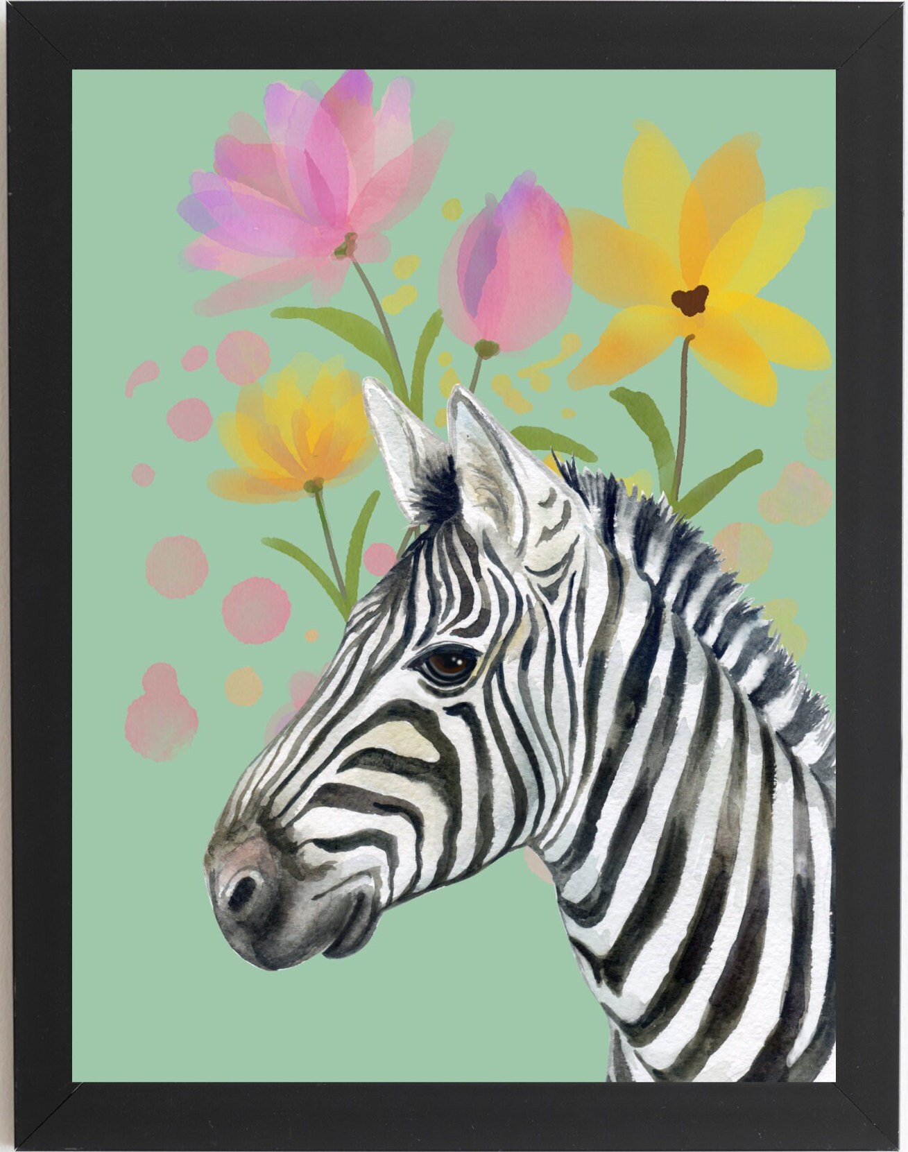 ZEBRA Print, ANIMAL Print, Wall Art Print, Safari Print, Home Art Decor ...